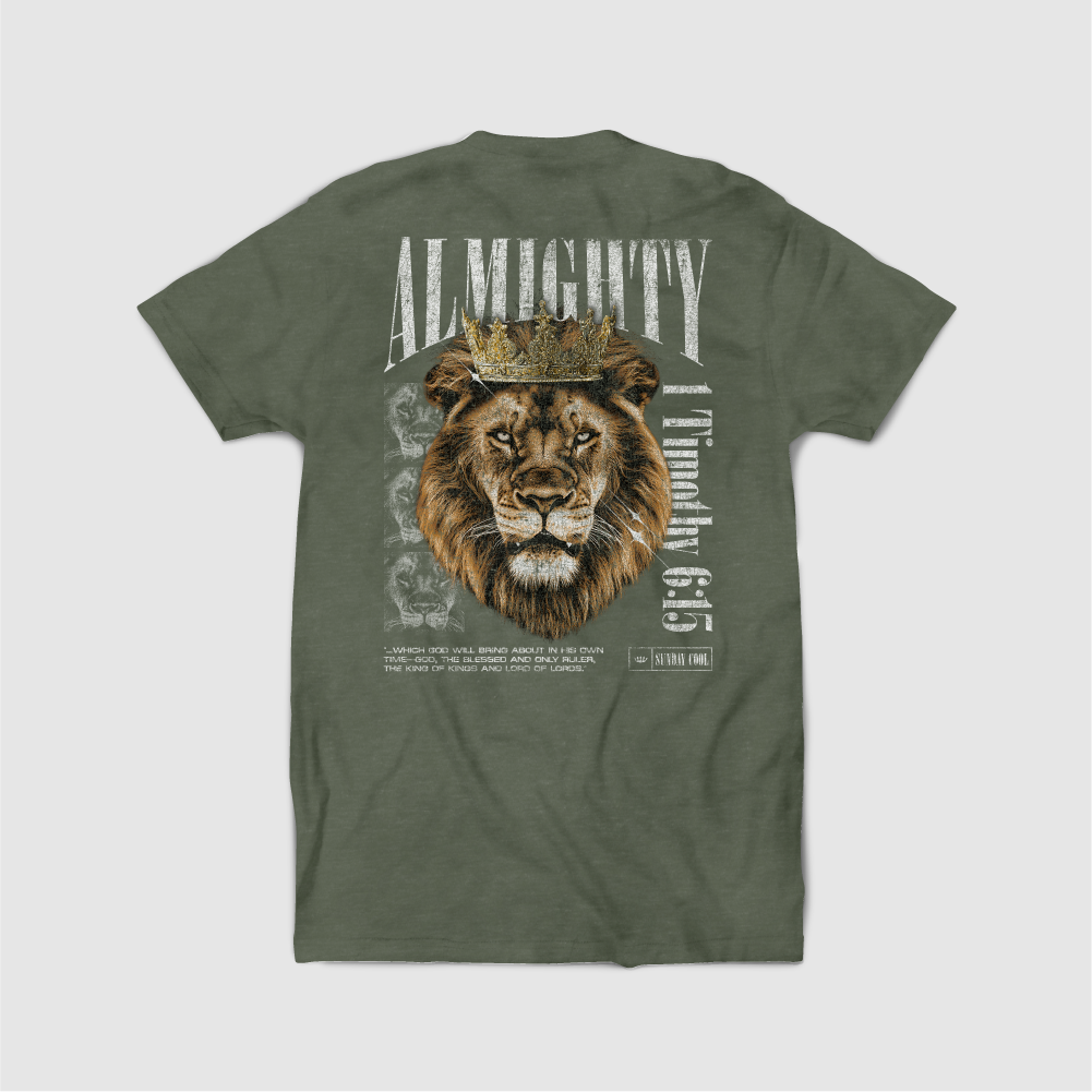 Almighty Lion Tee – Sunday Cool Swag Store