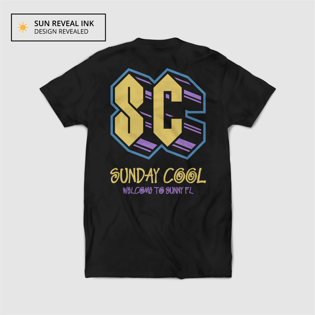 Doodle Tee - Sun Reveal Ink – Sunday Cool Swag Store