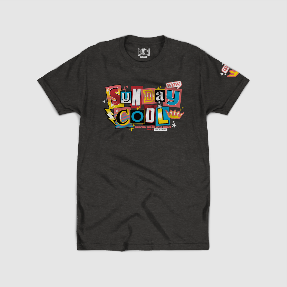 Sticker Tee – Sunday Cool Swag Store